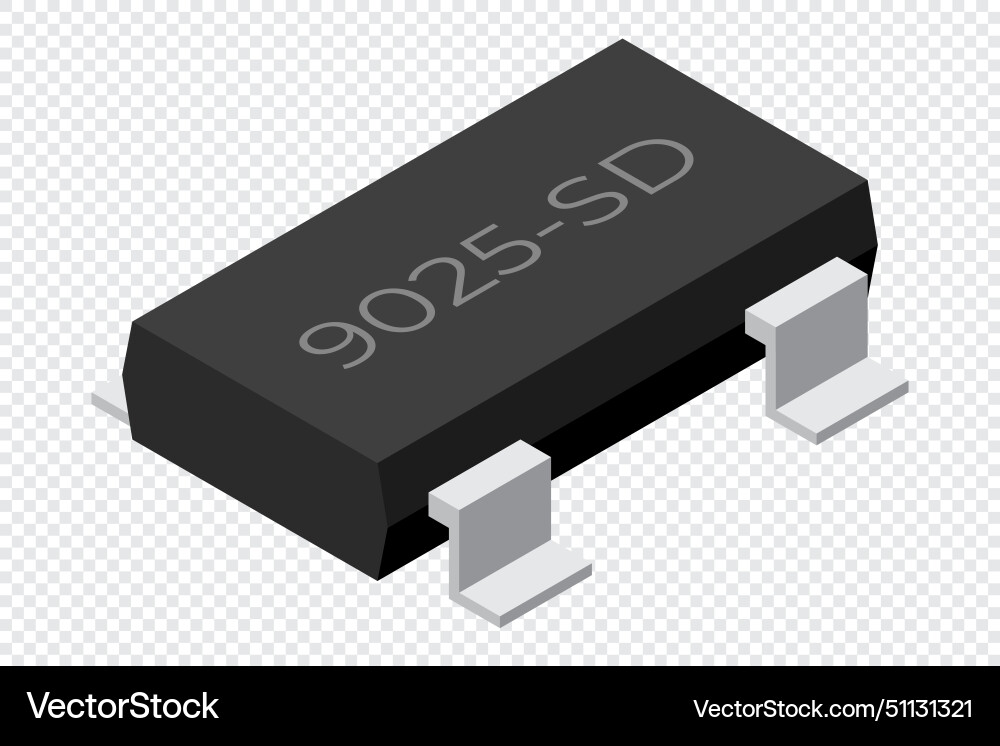 Transistor electronic component icon Royalty Free Vector Transistor electronic component icon Royalty Free Vector