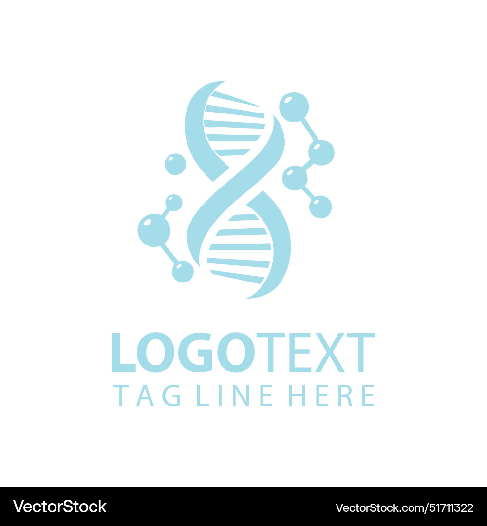 Dna logo Royalty Free Vector Image - VectorStock