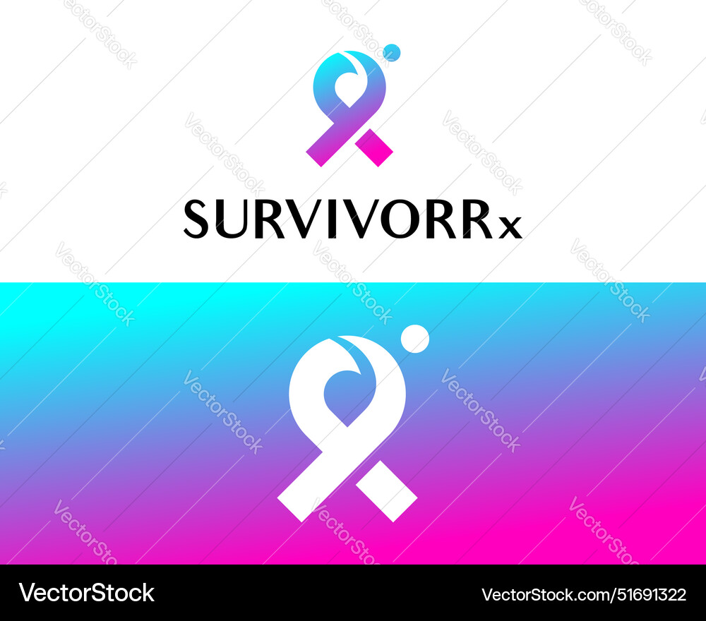 Fight cancer logo Royalty Free Vector Image - VectorStock
