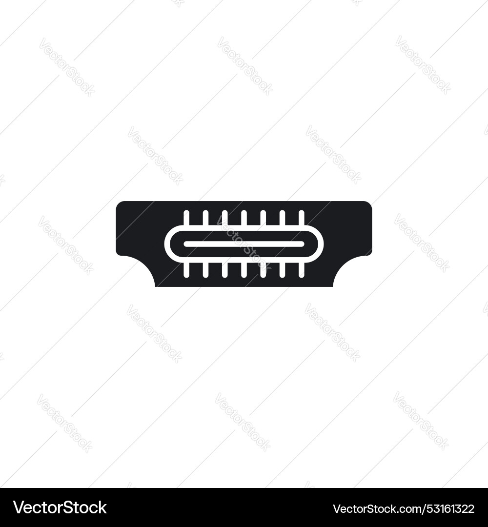 Hdmi cable icon symbol on white background Vector Image