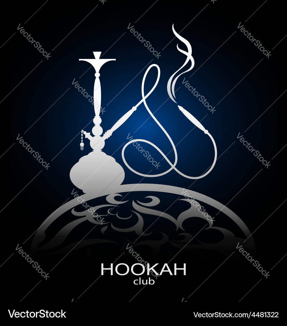 Hookah flyer Royalty Free Vector Image - VectorStock
