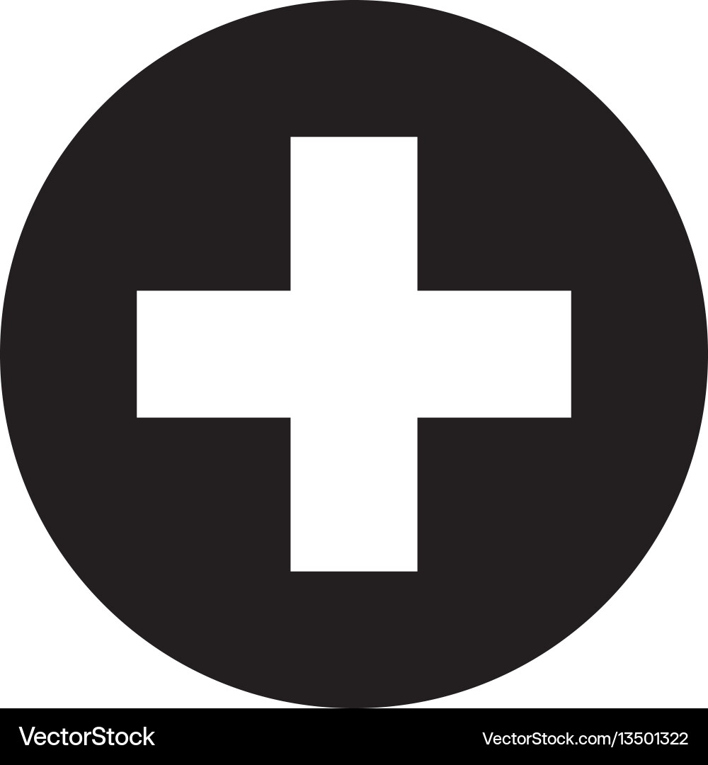 Medical cross symbol icon Royalty Free Vector Image