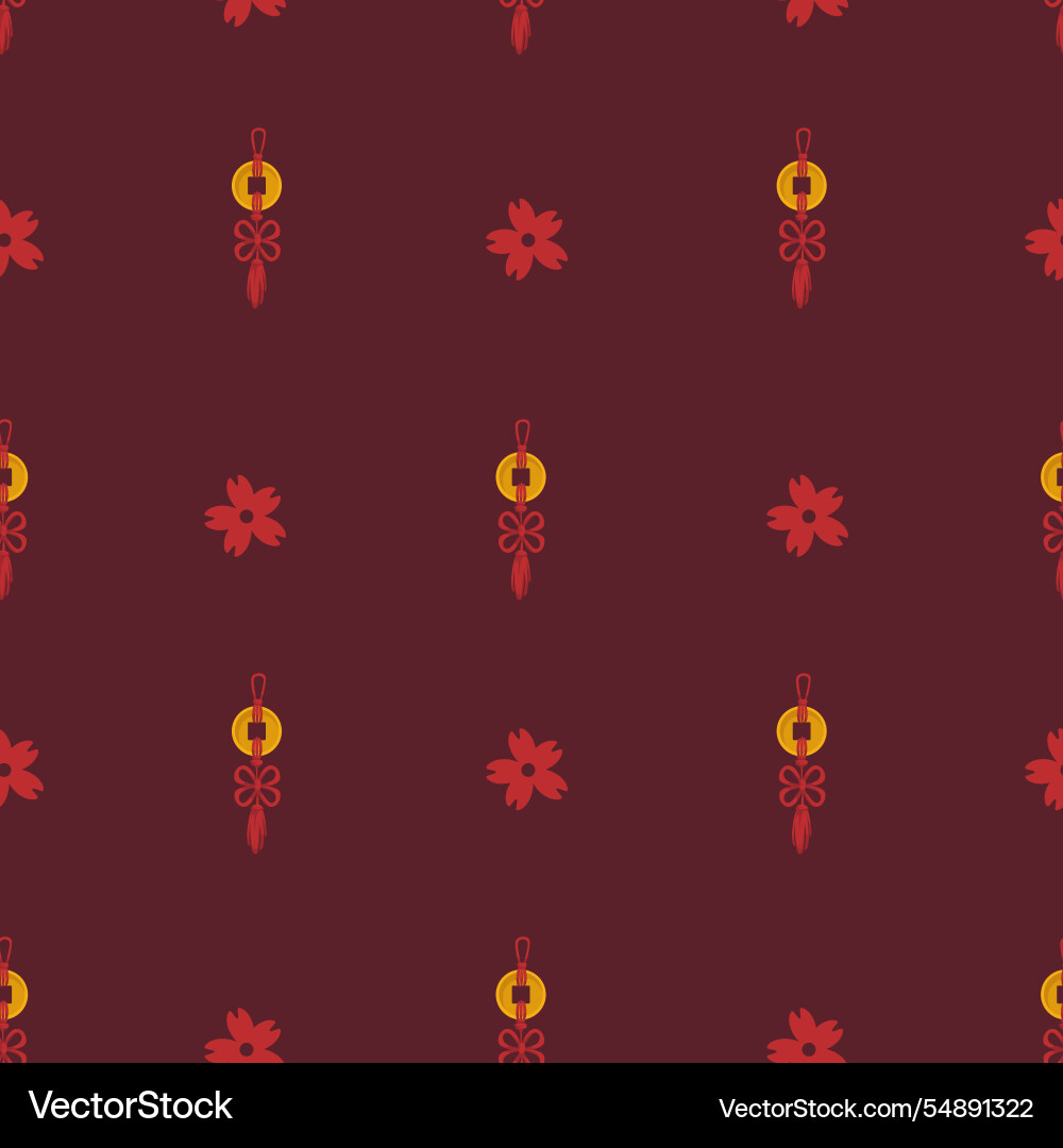 Red gold minimalist pattern design Royalty Free Vector Image