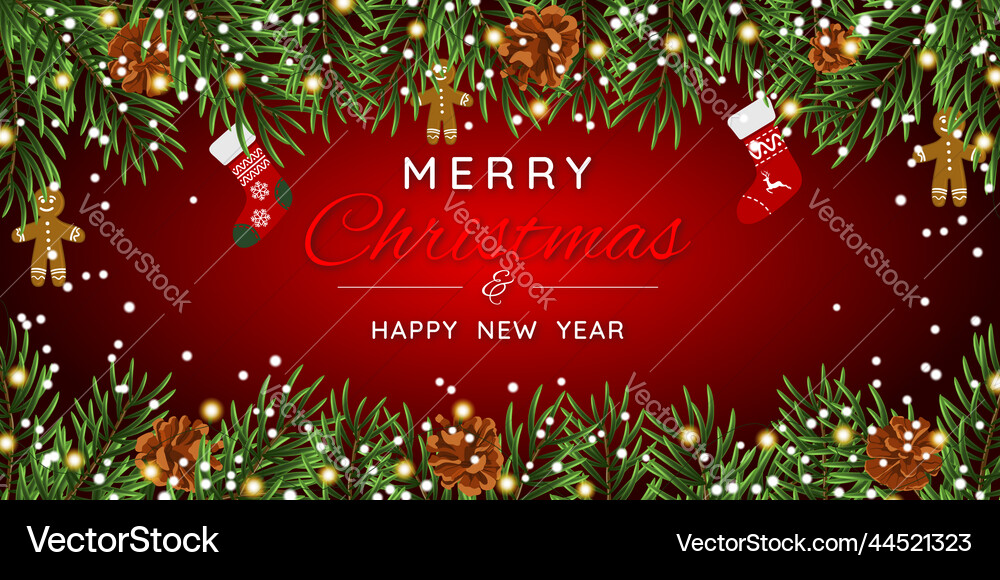 Christmas banner Royalty Free Vector Image - VectorStock