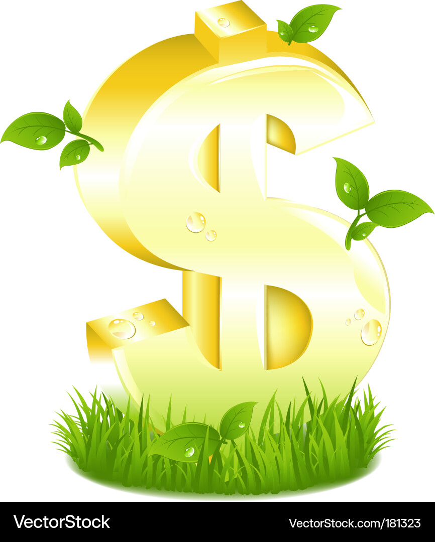 Dollar symbol Royalty Free Vector Image - VectorStock