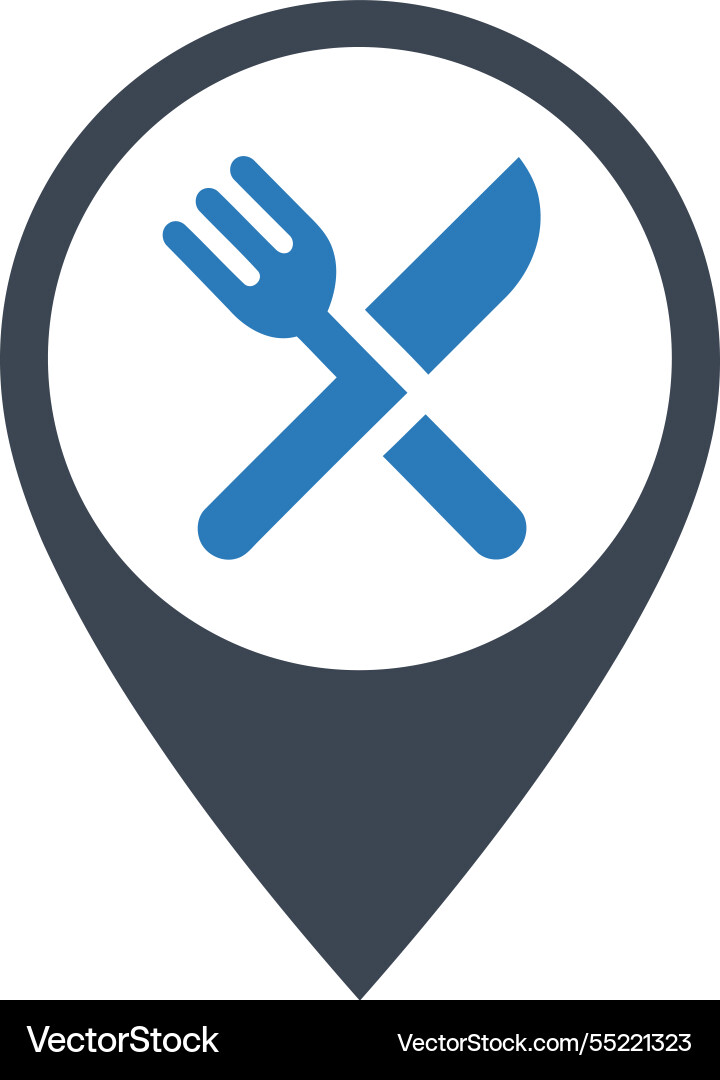 Food location icon Royalty Free Vector Image - VectorStock