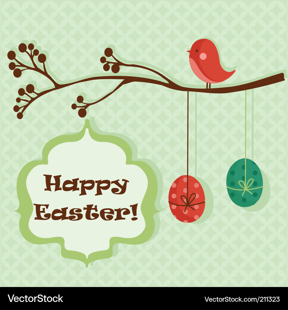 Happy easter Royalty Free Vector Image - VectorStock