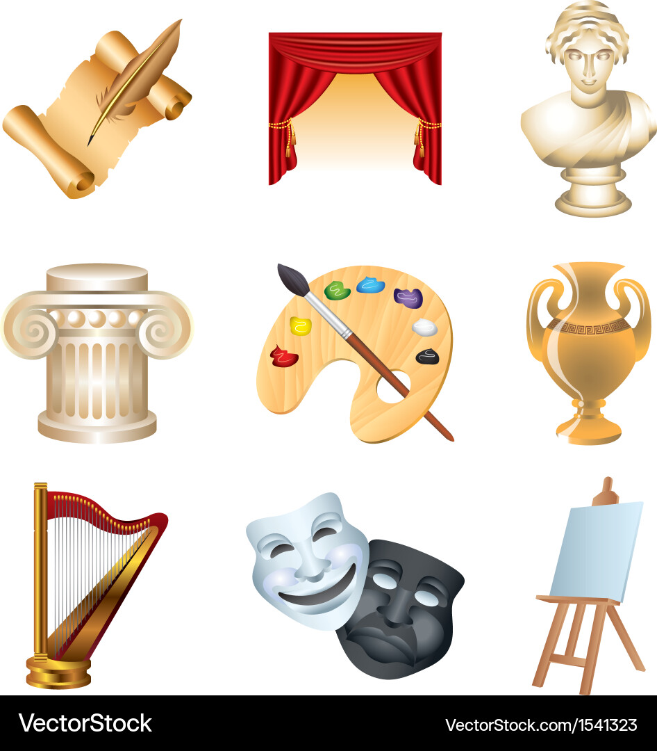 Icons art Royalty Free Vector Image - VectorStock