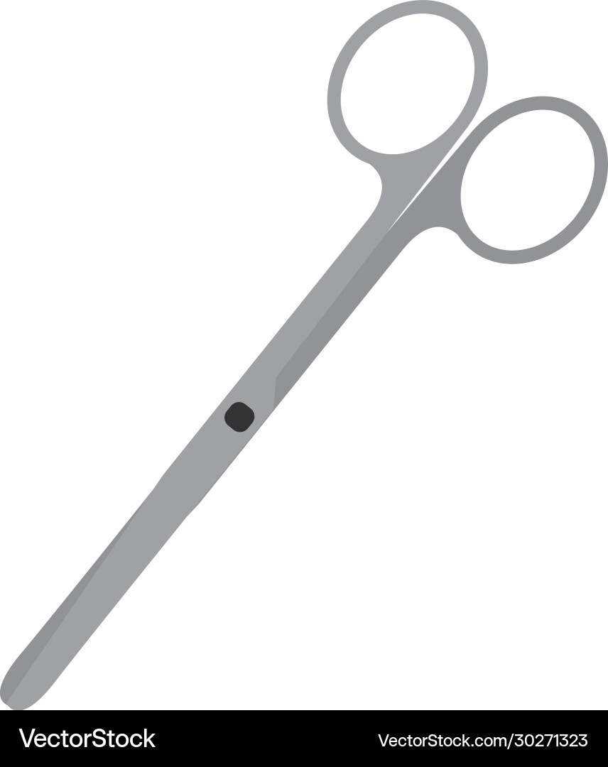 Isolated surgical scissors icon Royalty Free Vector Image