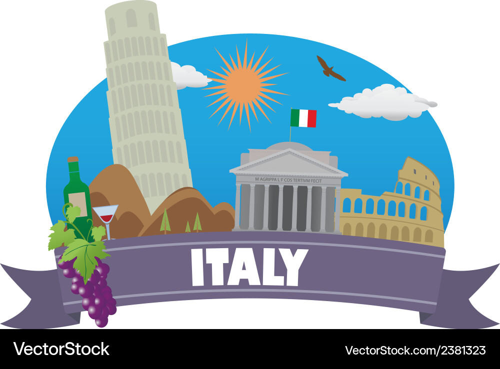 Italy Royalty Free Vector Image - VectorStock