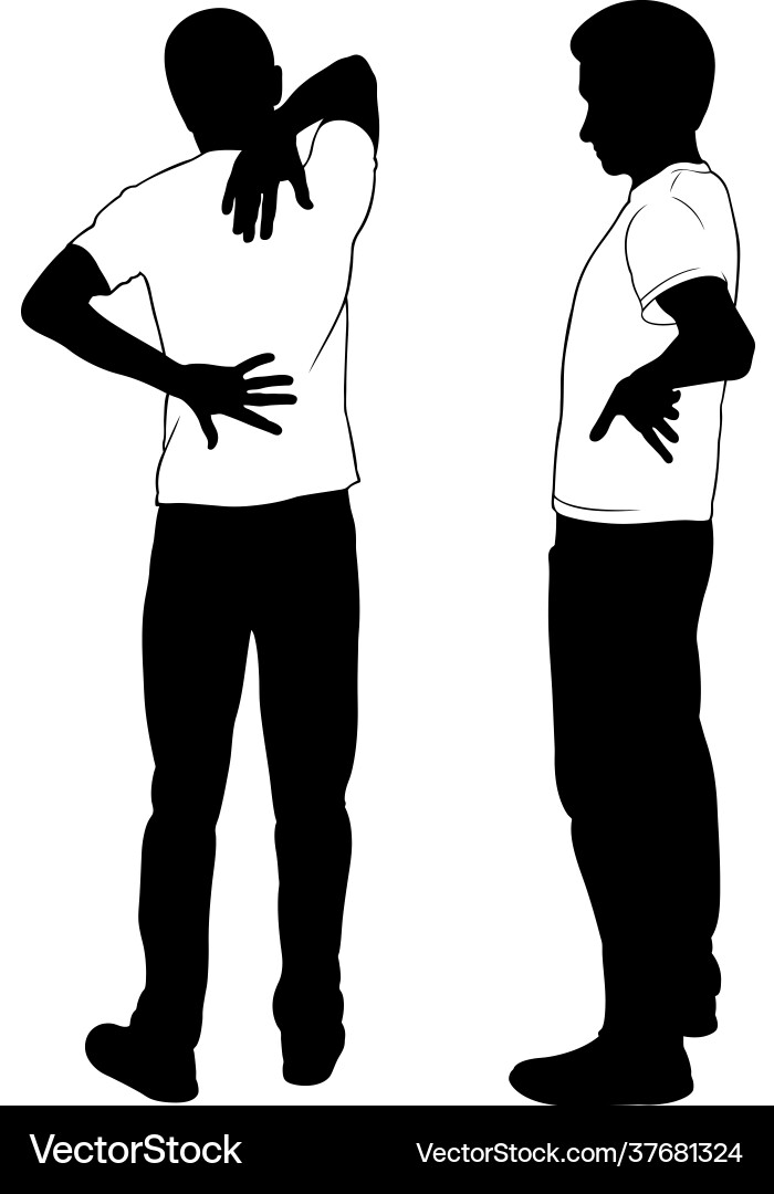 Back pain Royalty Free Vector Image - VectorStock