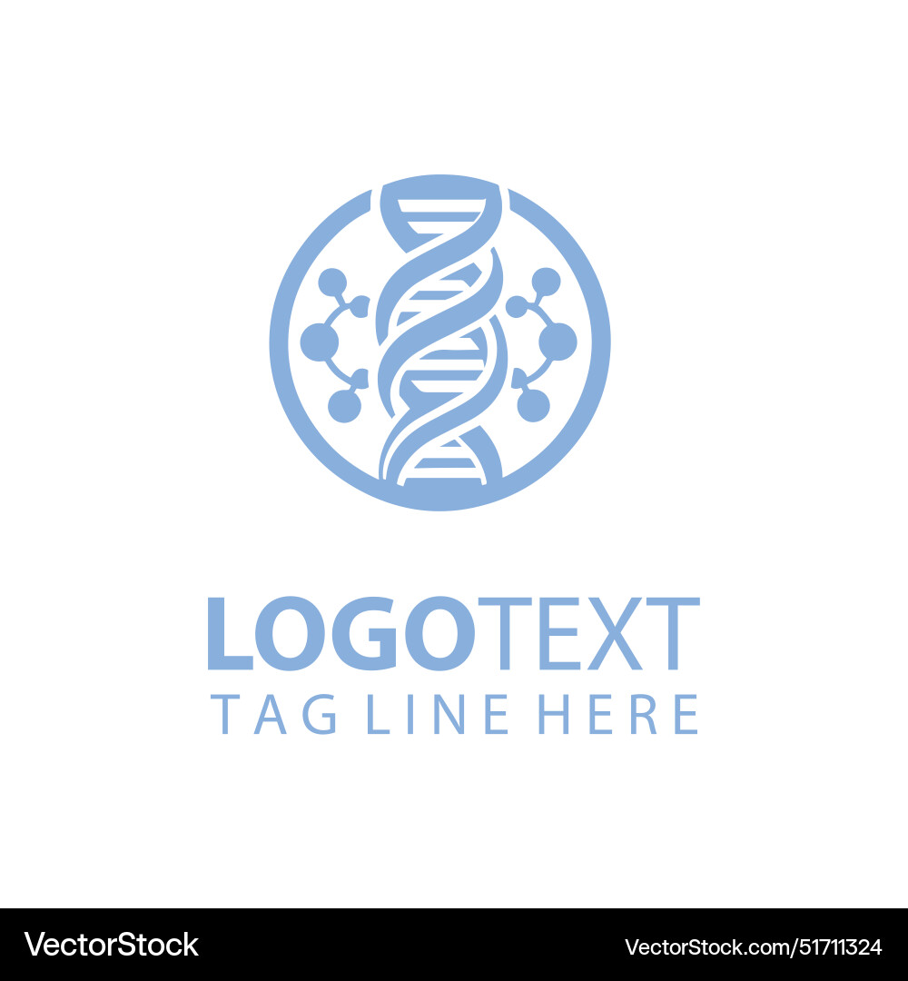 Dna logo Royalty Free Vector Image - VectorStock