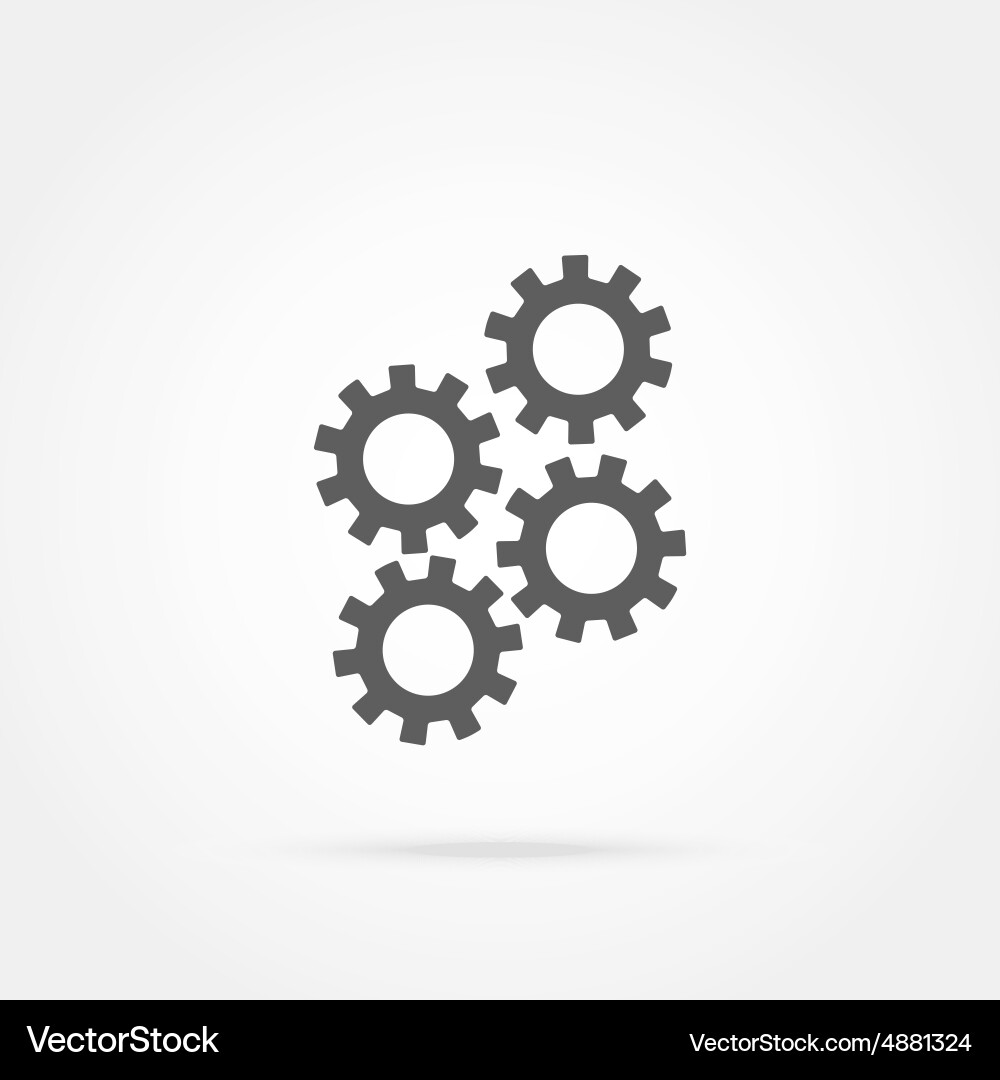 Mechanical Gear Icon Royalty Free Vector Image