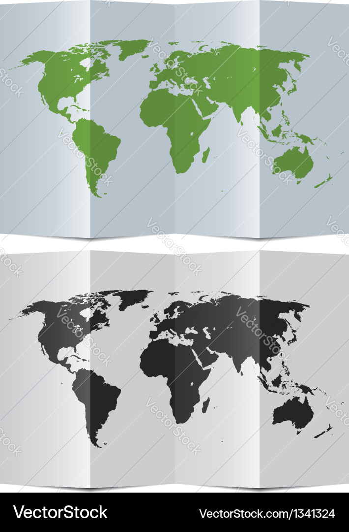 World map Royalty Free Vector Image - VectorStock