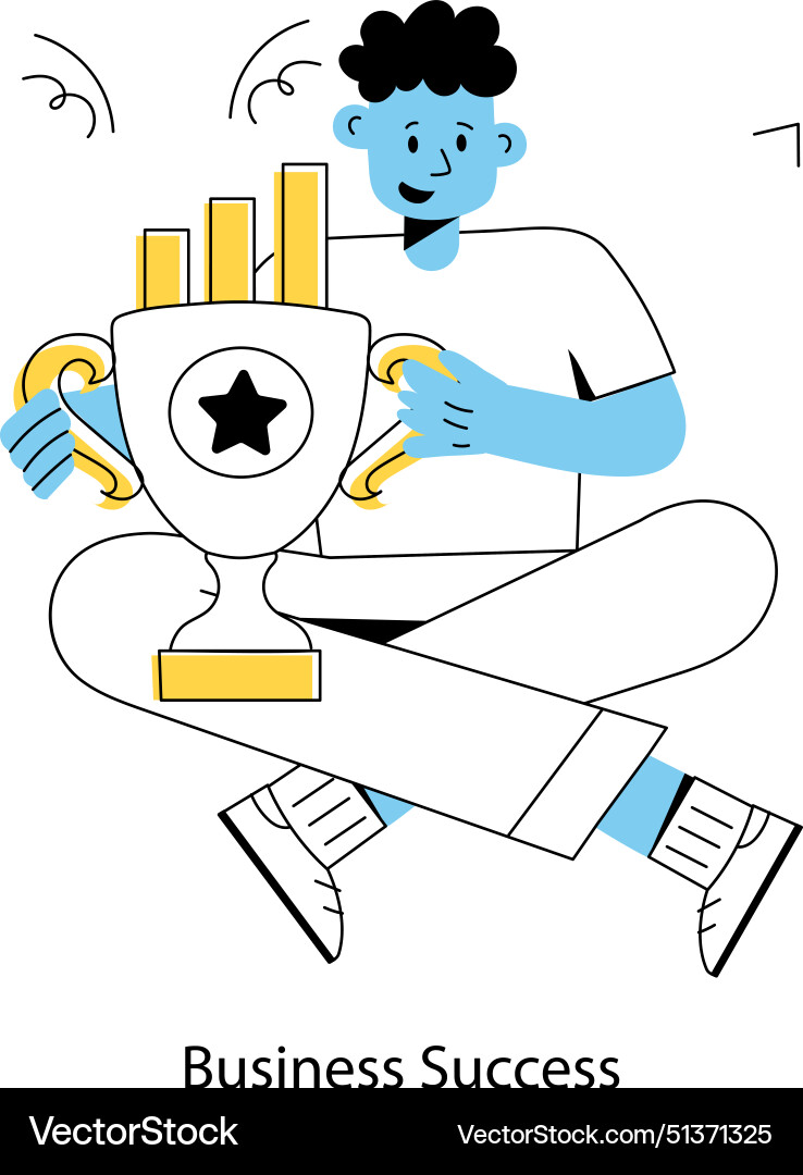 Business success Royalty Free Vector Image - VectorStock