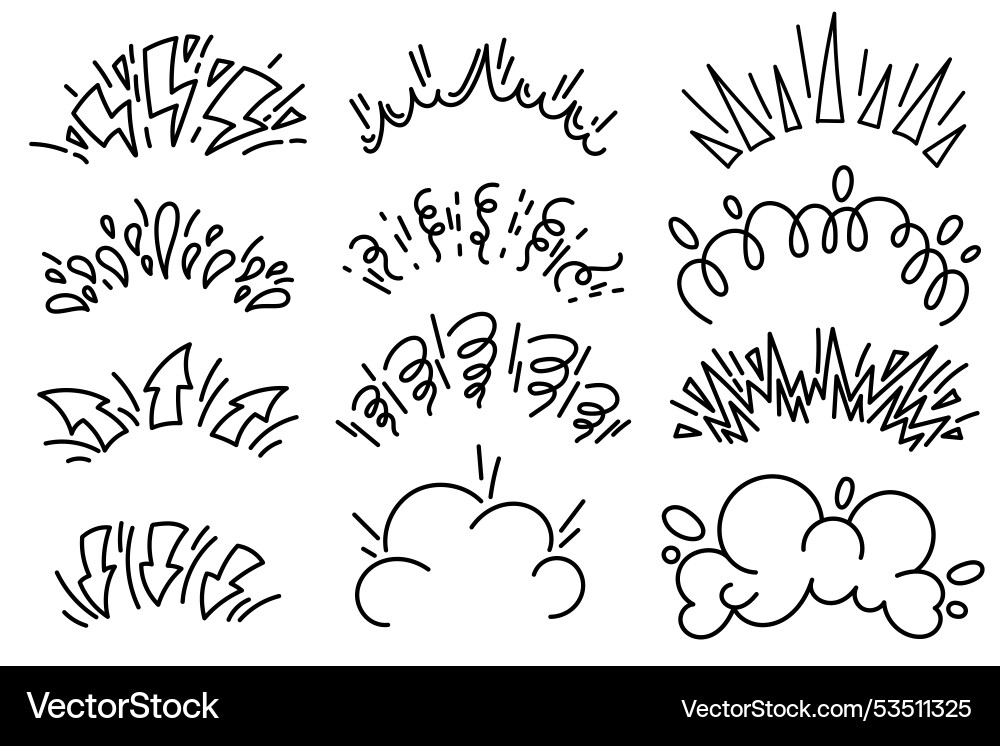 Cartoon comic bomb bang explosion effect Vector Image
