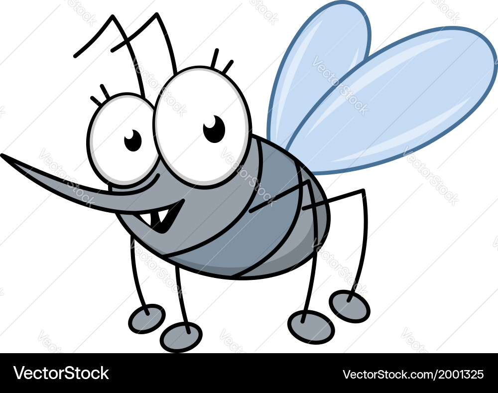 Cartoon mosquito Royalty Free Vector Image - VectorStock
