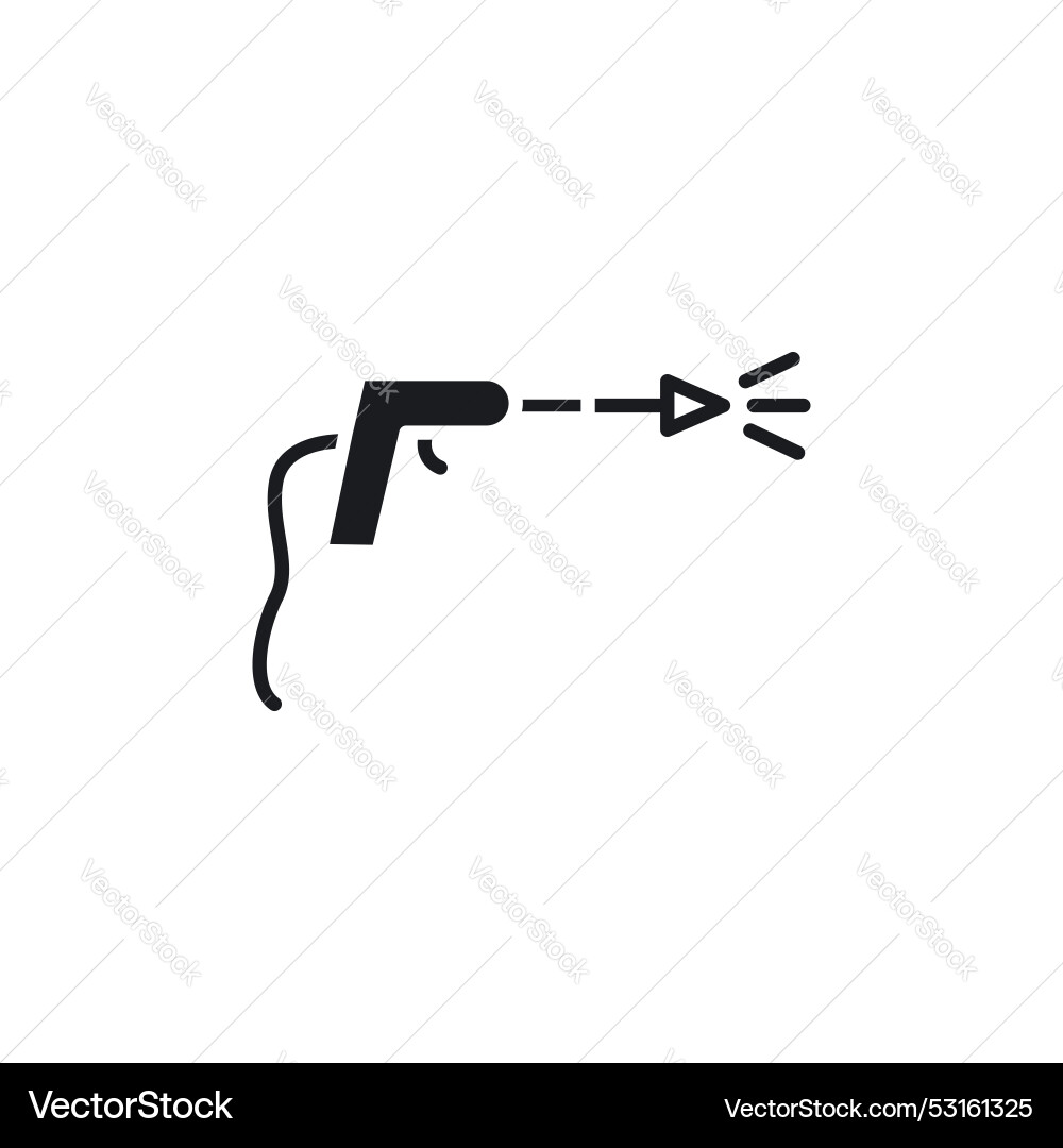 High pressure gun icon symbol on white background Vector Image