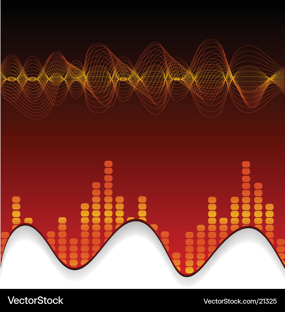 Sound Wave Background Royalty Free Vector Image