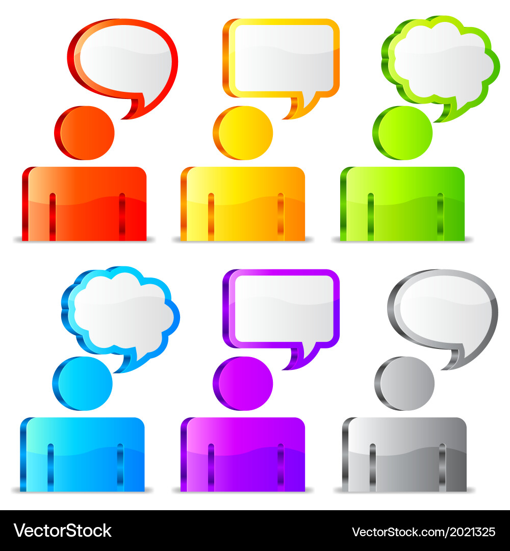 Sprache Icons Lizenzfreies Vektorbild - VectorStock