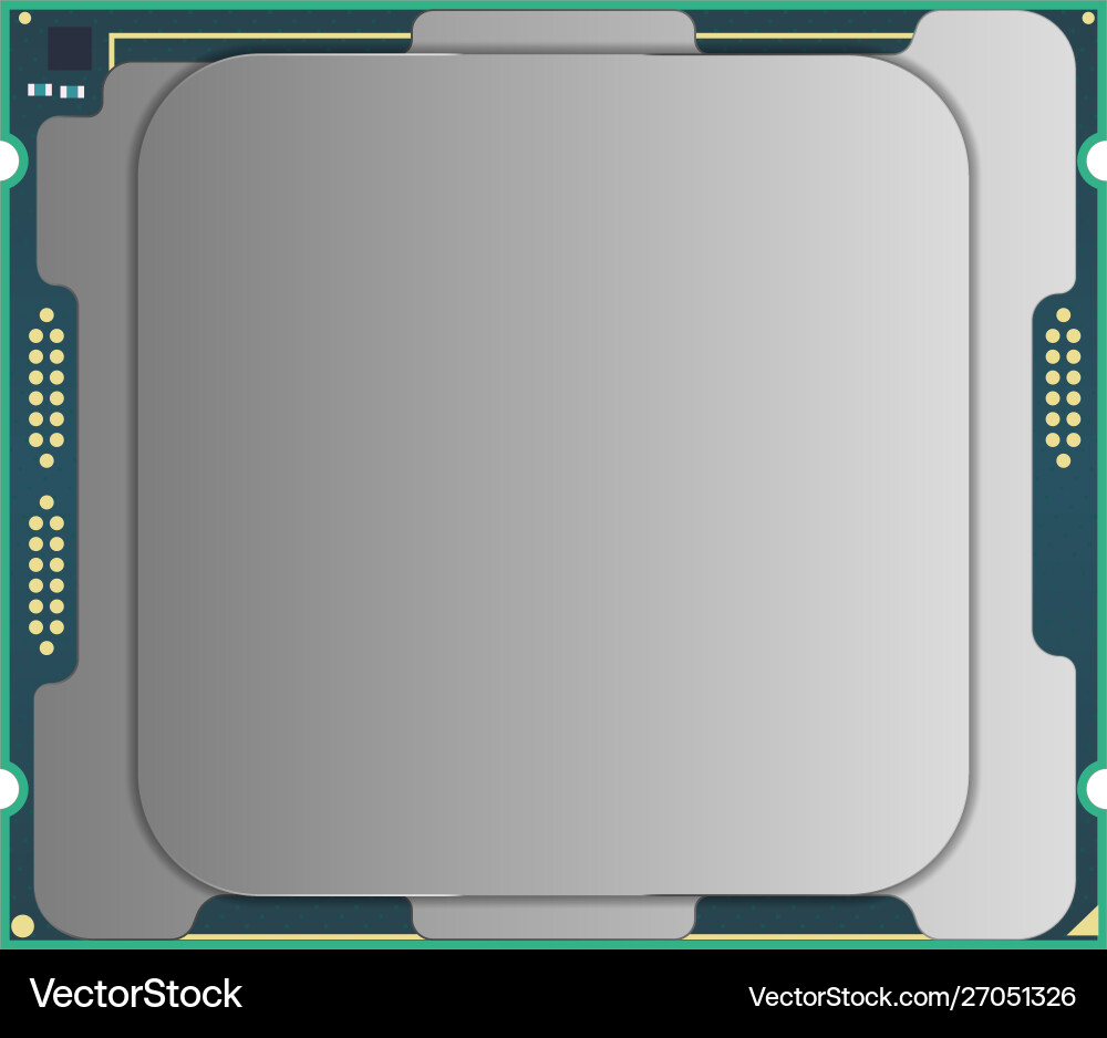 Central processing unit Royalty Free Vector Image