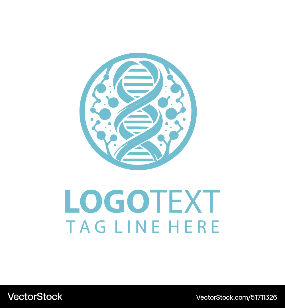 Dna logo Royalty Free Vector Image - VectorStock