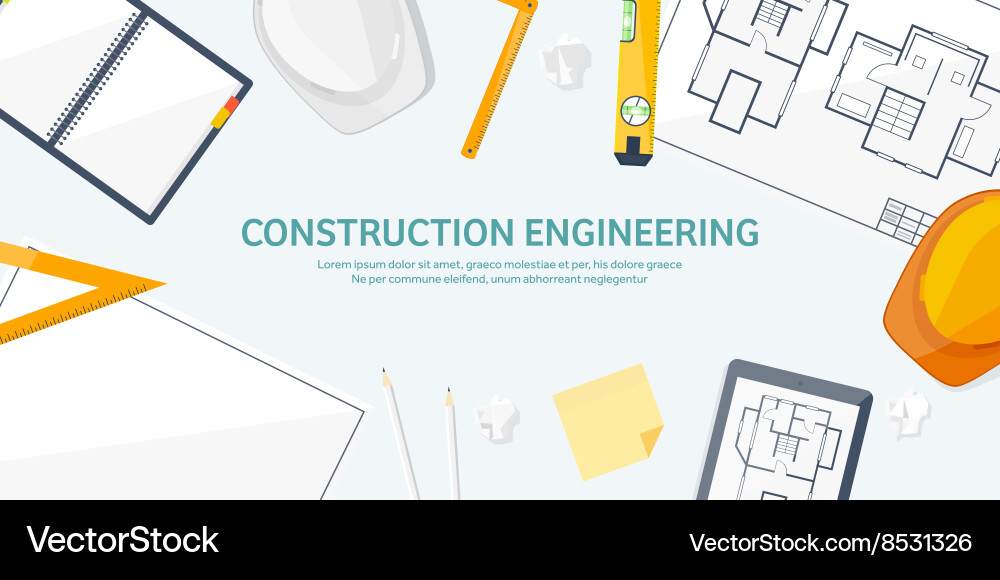 Engineering and architecture Royalty Free Vector Image