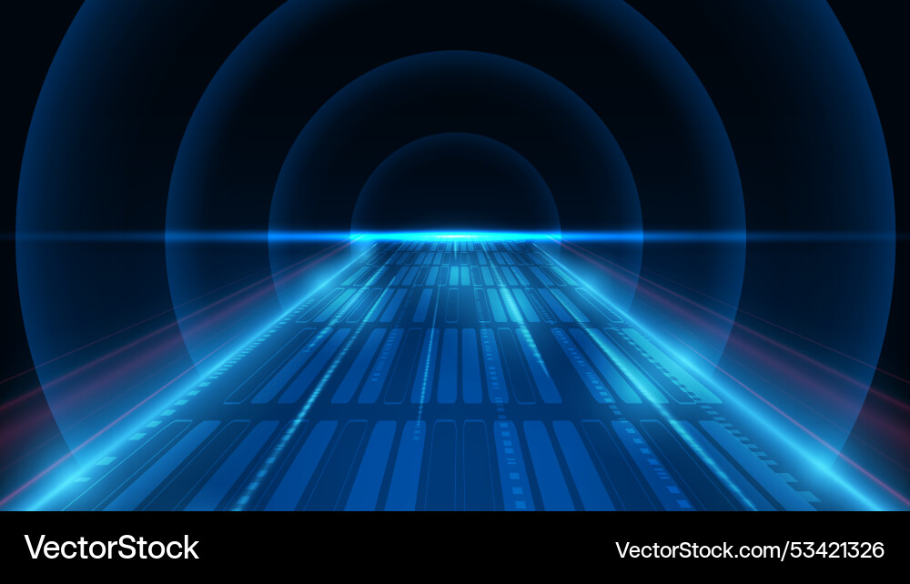 Futuristic Digital Speed Interface Royalty Free Vector Image