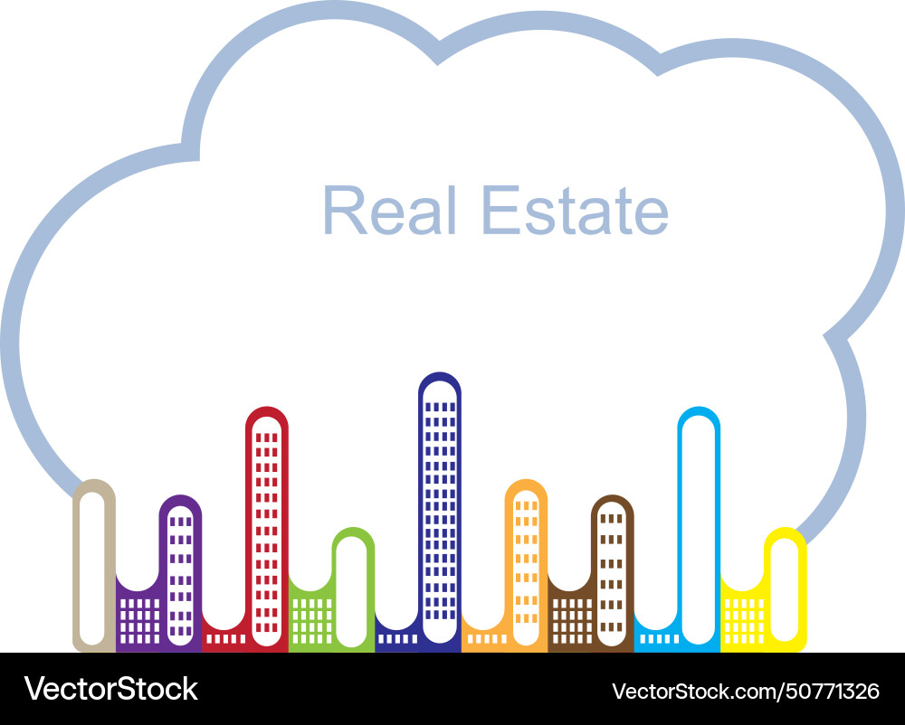 Real estate house background Royalty Free Vector Image