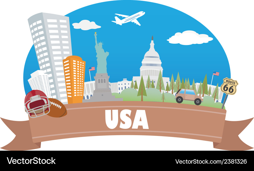 Usa Royalty Free Vector Image - VectorStock