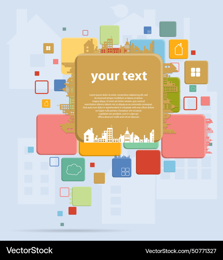 Abstract real estate background Royalty Free Vector Image