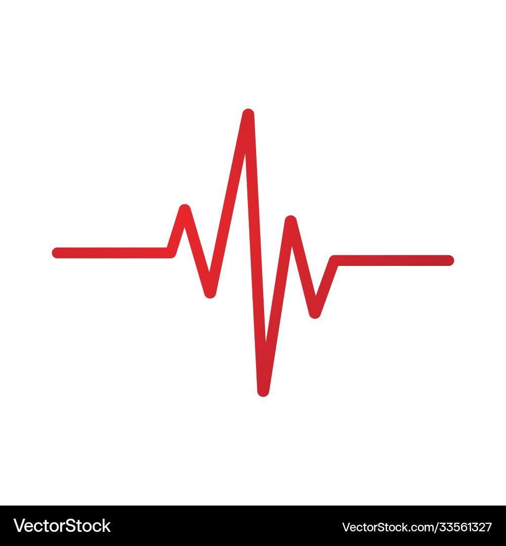 Art design health medical heartbeat pulse Vector Image