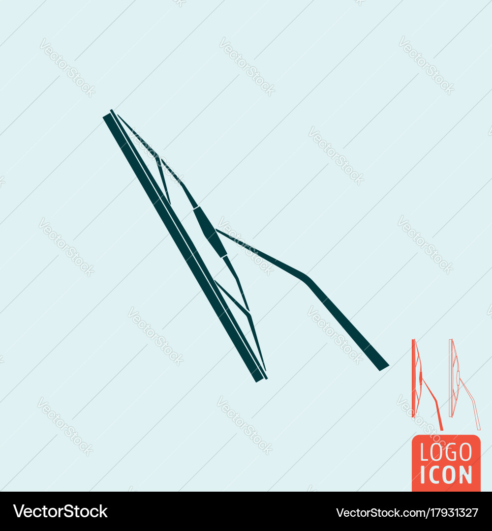 Car Windscreen Wiper Icon Royalty Free Vector Image