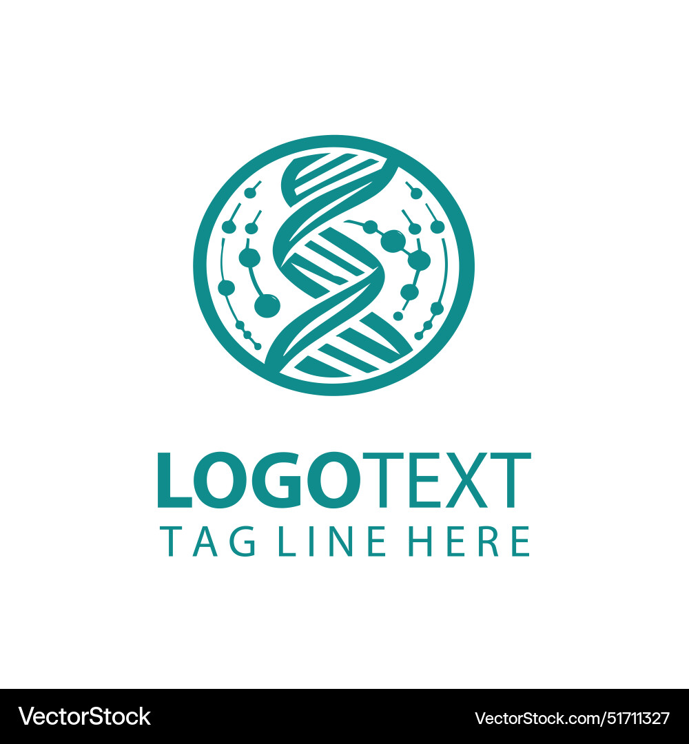 Dna logo Royalty Free Vector Image - VectorStock
