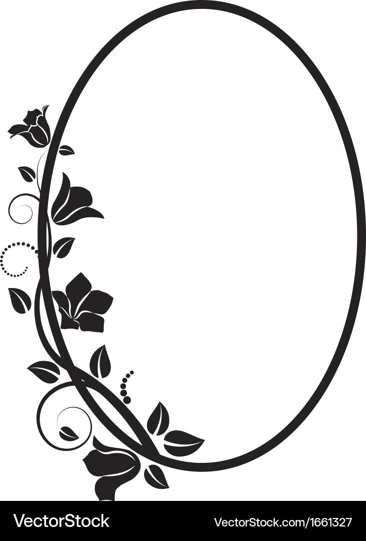 Floral frame Royalty Free Vector Image - VectorStock