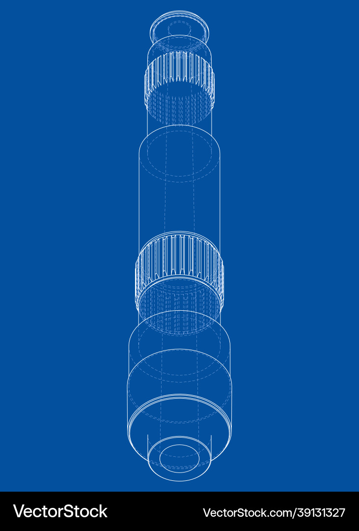 Welle mit Zahnrad Lizenzfreies Vektorbild - VectorStock