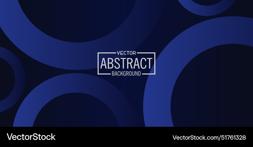 Blue abstract background with circles Royalty Free Vector