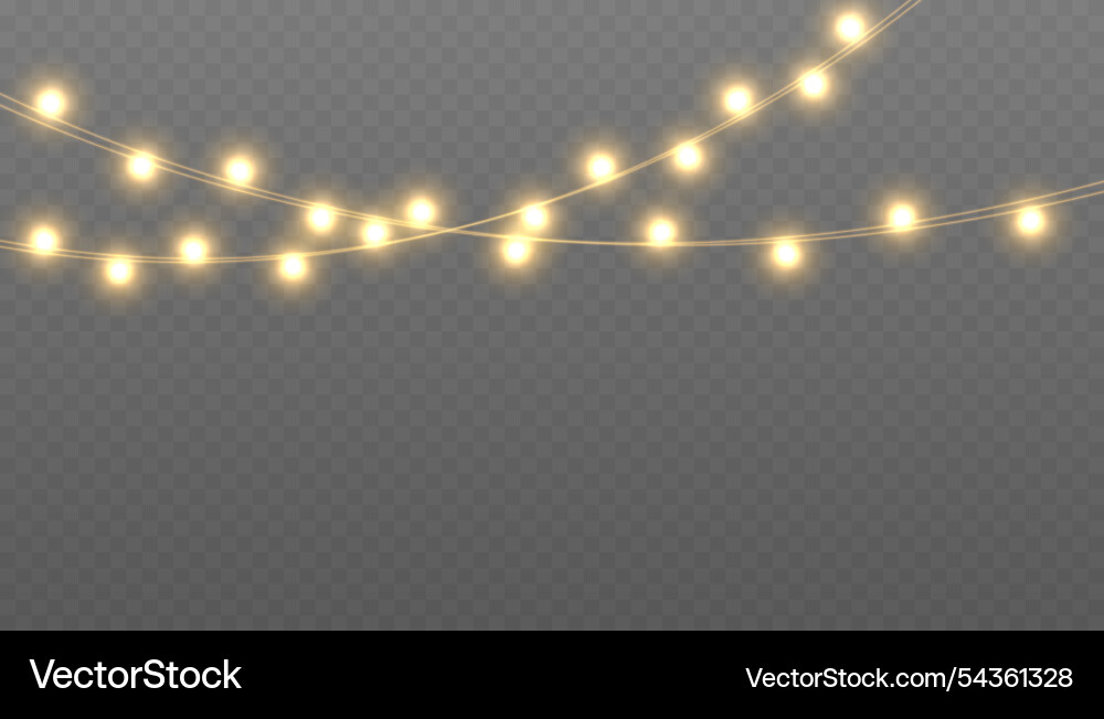 Christmas Lights String Royalty Free Vector Image