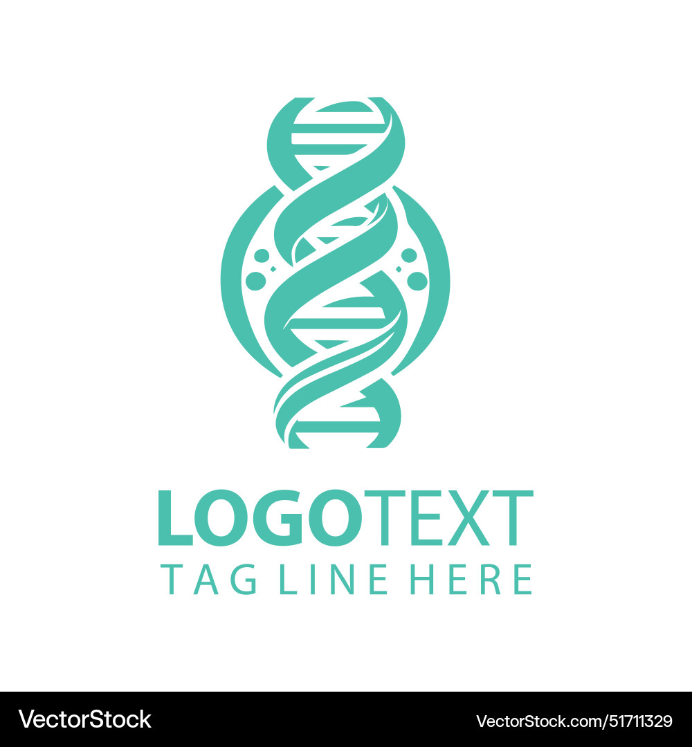 Dna logo Royalty Free Vector Image - VectorStock