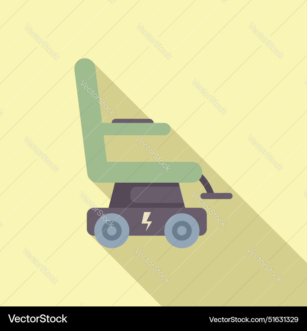 Electric wheelchair providing mobility and Vector Image