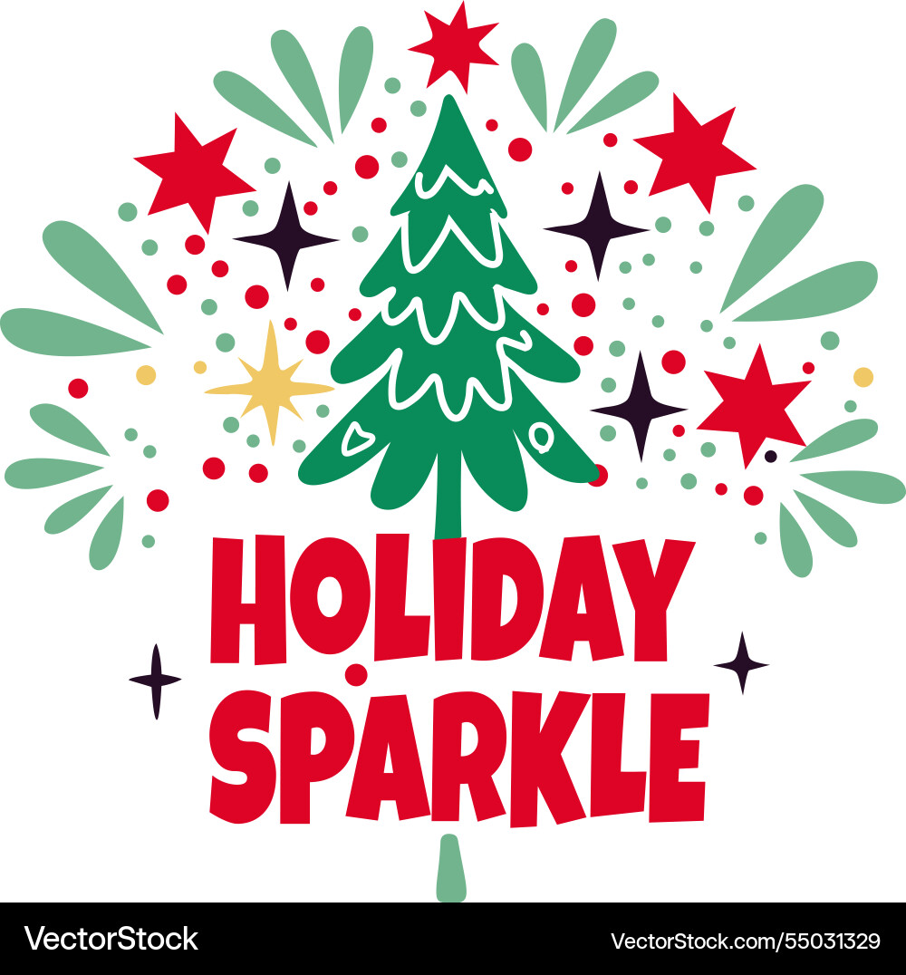 Holiday sparkle Royalty Free Vector Image - VectorStock