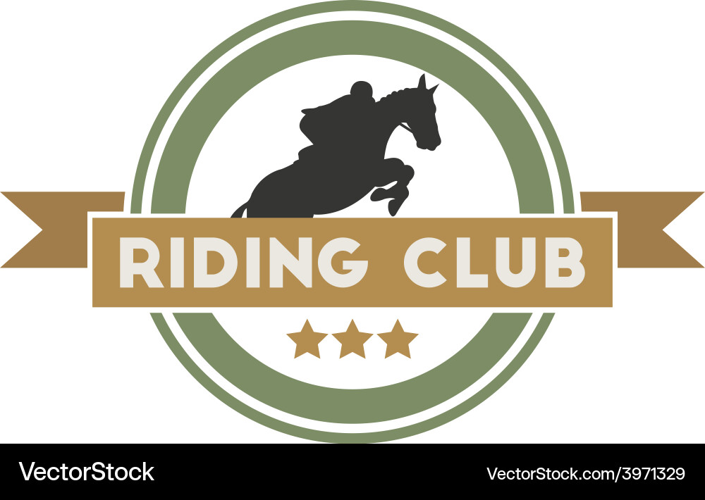 Riding club Royalty Free Vector Image - VectorStock