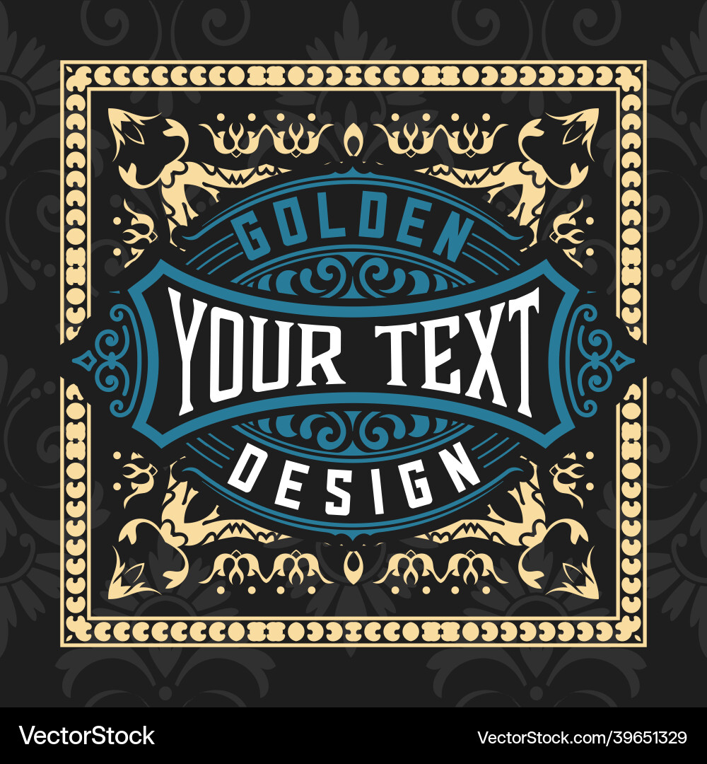 Western card with vintage style Royalty Free Vector Image