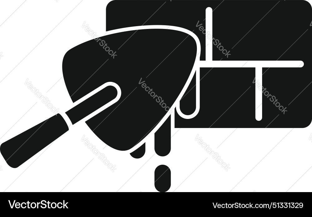 Window cleaning icon with squeegee Royalty Free Vector Image