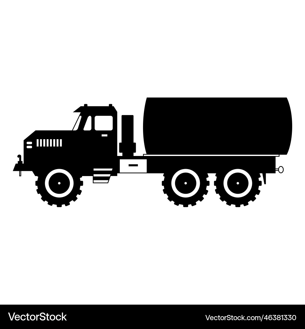 Big truck contour Royalty Free Vector Image - VectorStock
