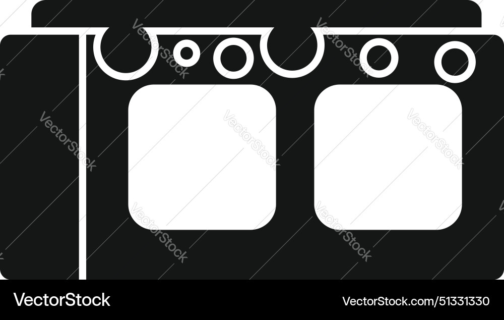 Double oven kitchen appliance icon Royalty Free Vector Image