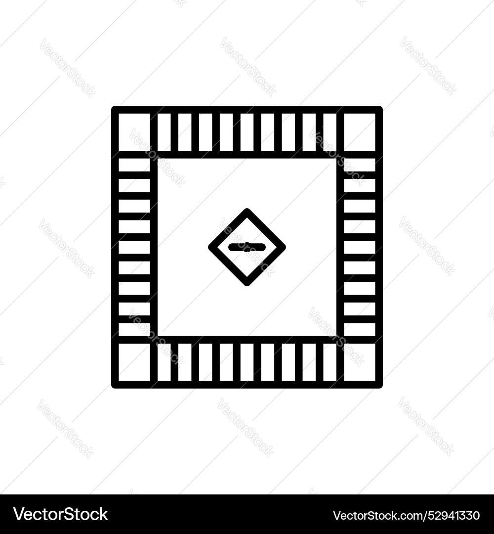 Game board icon set monopoly game square board Vector Image