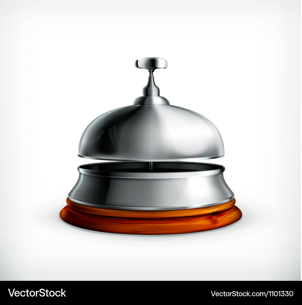Reception bell Royalty Free Vector Image - VectorStock