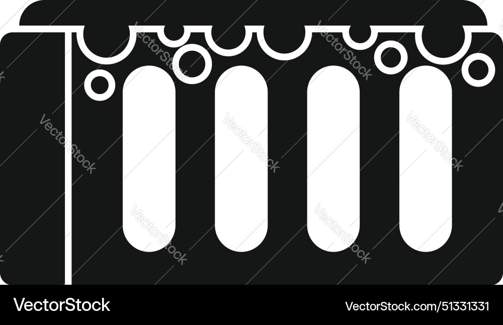 Black and white greek columns icon Royalty Free Vector Image