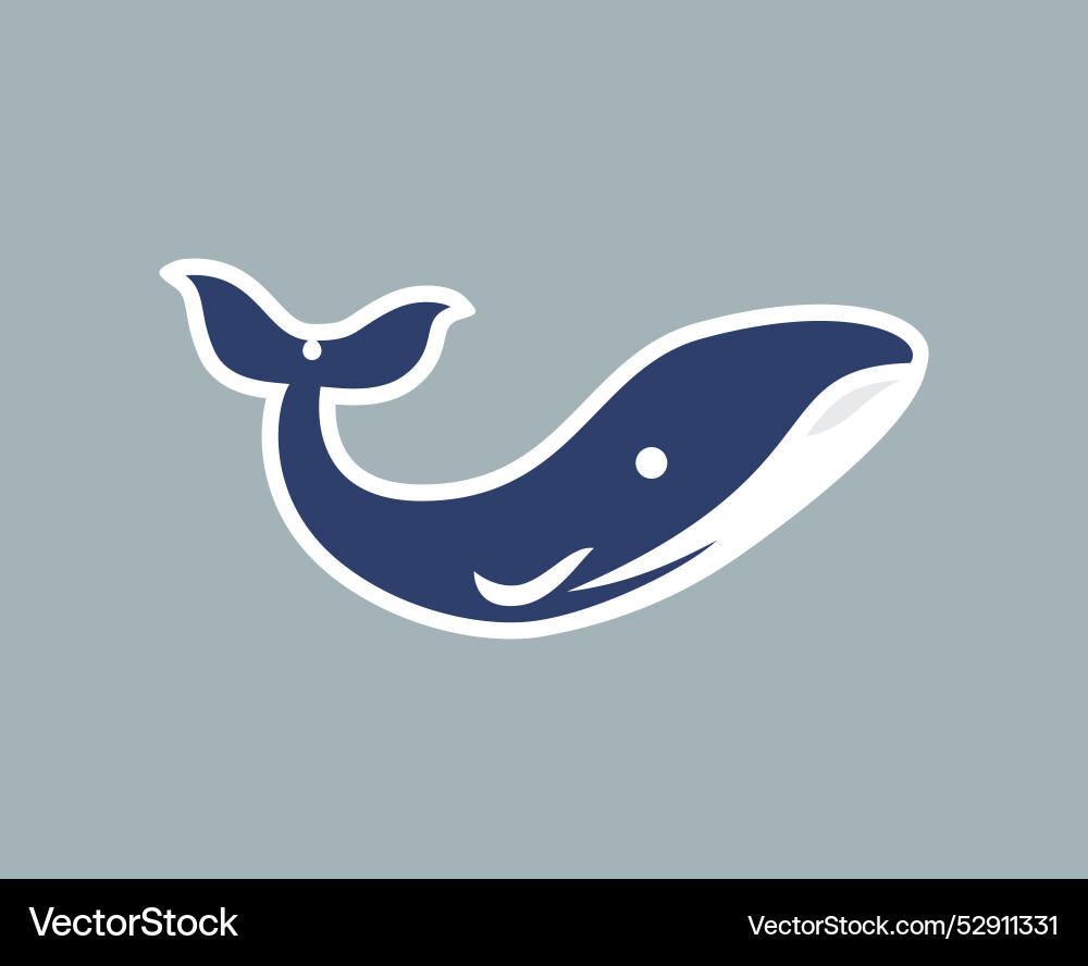 Blue whale Royalty Free Vector Image - VectorStock
